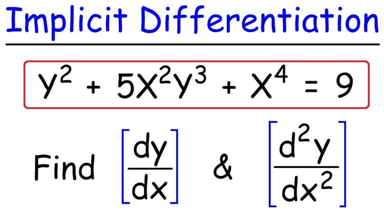 How to Use Implicit Differentiation for Derivatives | Glasp