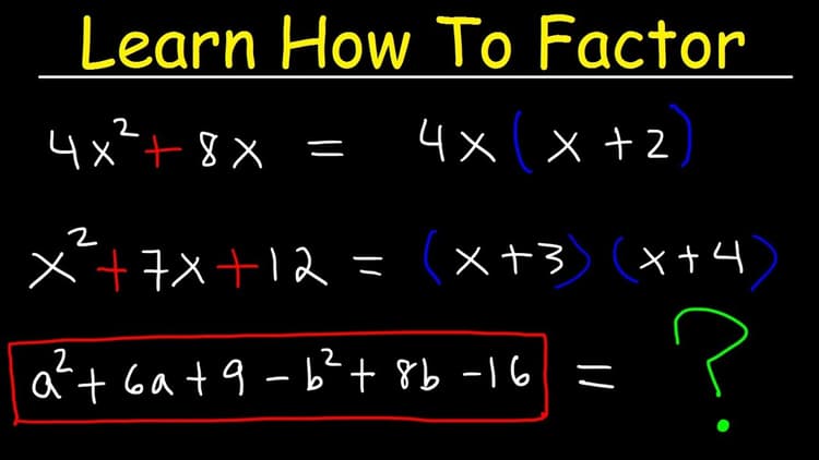 Factoring Trinomials & Polynomials, Basic Introduction - Algebra | Glasp