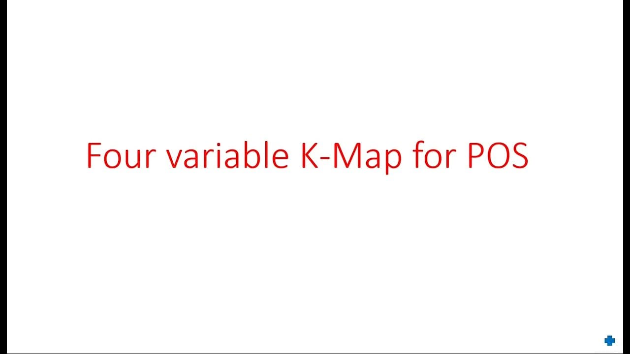 k-map | 4 variable | POS | STLD | Lec-40 | Glasp