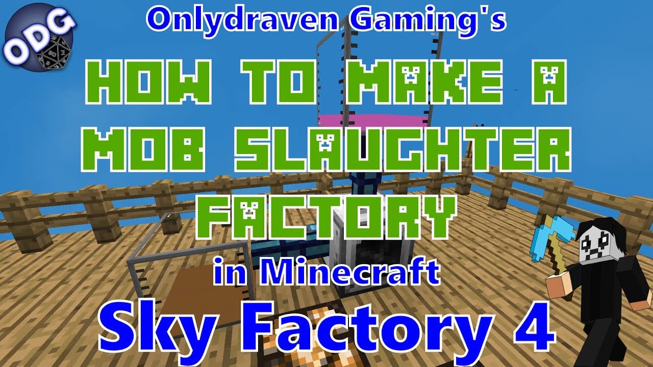 Minecraft - Sky Factory 4 - How to Make a Mob Slaughter Factory to Get ...