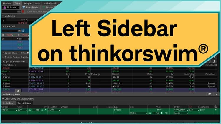 Customizing Gadgets and Sidebar on thinkorswim® desktop | Glasp