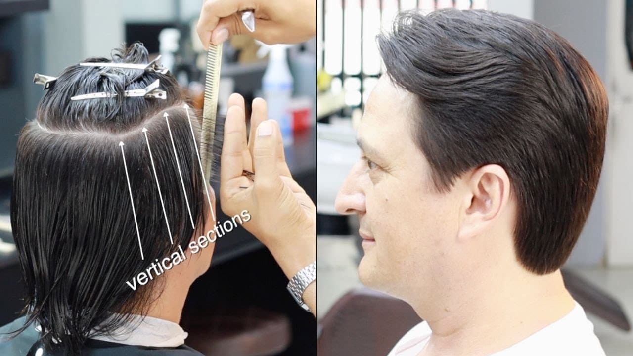 The Best TUTORIAL Classic Medium Men's Haircut With Scissors | by ...