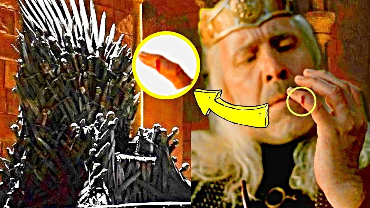 Dark Secret Behind Why King Viserys Keep Cutting Himself On Iron Throne ...