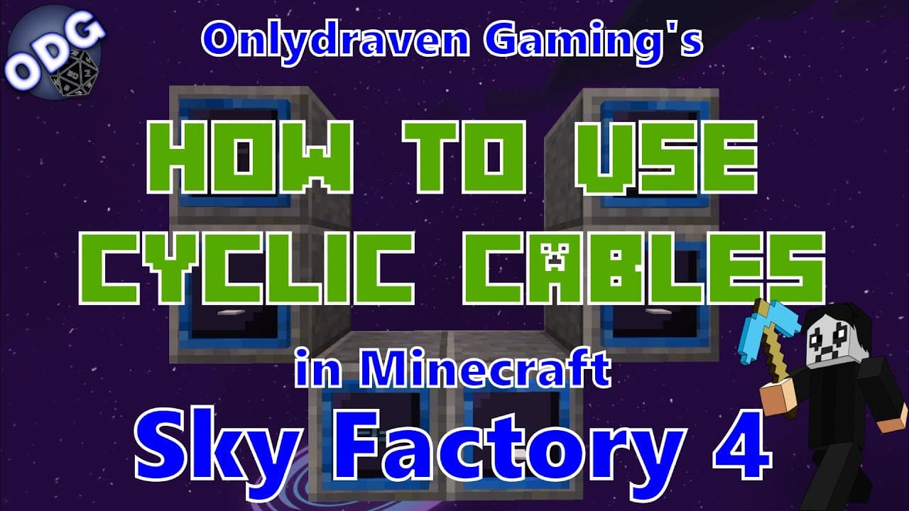 How to Use Item, Fluid, and Energy Cables in Minecraft Sky Factory 4 ...