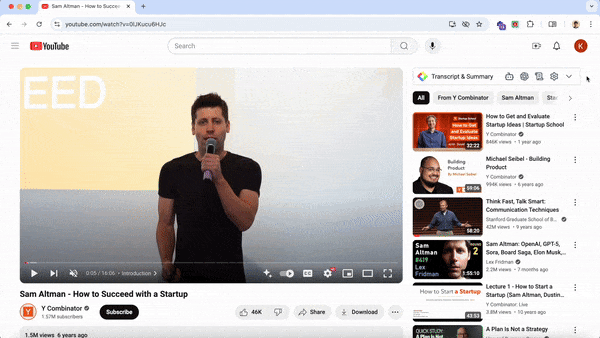 Onboarding: YouTube Summary | Glasp
